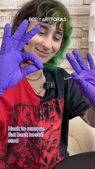 easy nostril jewelry removal threadless end string hack