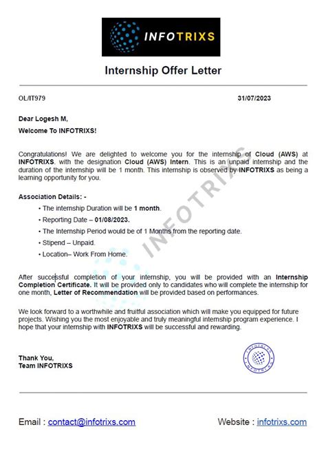 Logesh M On Linkedin Infotrixs Infotrixsteam Infotrixsinternship