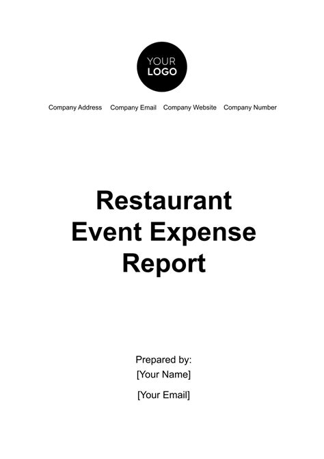 Free Expense Templates Editable And Printable