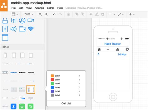 Use Draw Io To Mockup Your Mobile Apps Draw Io
