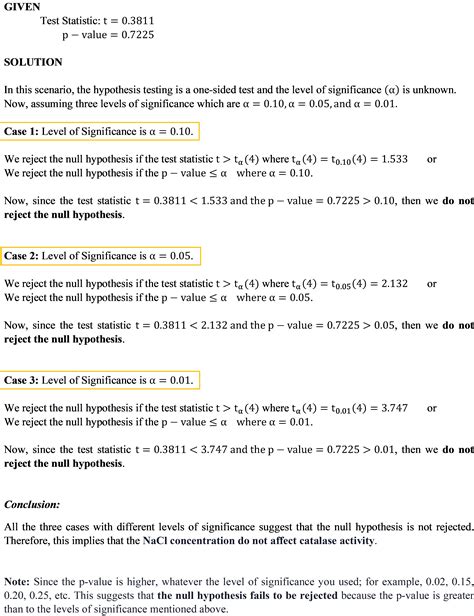 [solved] hello i need help with this the t statistic and its