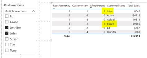solved filter table by column values associated with sele