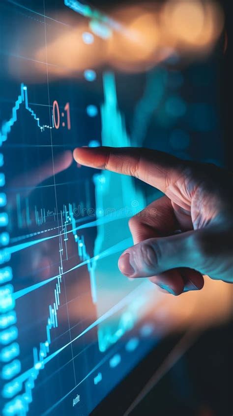 Stock Market Financial Investment And Trading Graph Interface Showing
