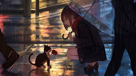 Rain Anime Girl 4k Wallpapers Top Free Rain Anime Girl 4k Backgrounds