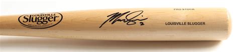 Marcus Semien Signed Louisville Slugger Pro Stock Baseball Bat Beckett Pristine Auction