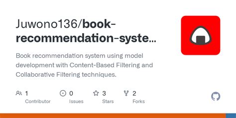 Github Juwono136book Recommendation System Using Content Based Filtering And Collaborative