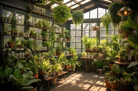 Premium Ai Image A Beautiful Plant Nursery Display