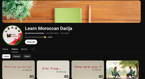 Learn Moroccan Arabic Darija 6 Best Youtube Resources