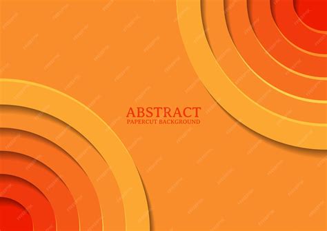 Premium Vector Abstract Circle Papercut Design Background With Overlap Layer 3d Circle