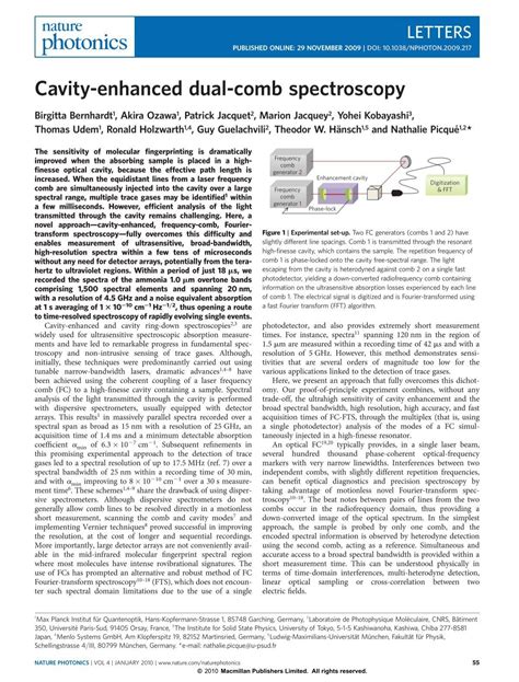 Cavity Enhanced Dual Comb Spectroscopy