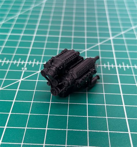 Chevy 572 Supercharged Engine 1 24th Scale 3d Resin Printed Etsy