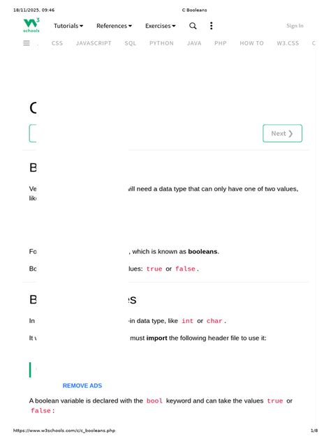 C Booleans Pdf Boolean Data Type Computer Programming