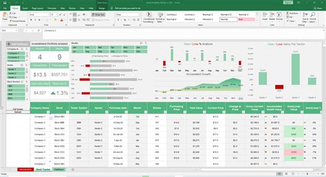 Stock Portfolio Tracker Excel Template Ncejomunicipaldechinu