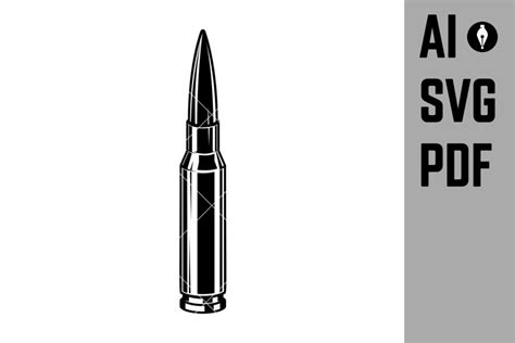 Bullet Cartridge From Assault Rifle Design Element