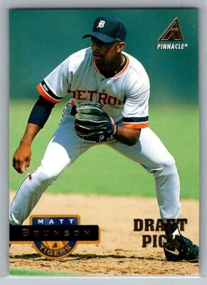 1994 Pinnacle Matt Brunson Rc Detroit Tigers 433 Ebay
