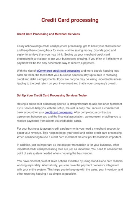 Ppt Enhanced Credit Card Processing Powerpoint Presentation Free Download Id14130705