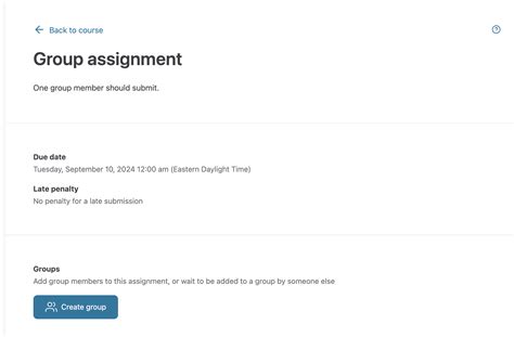 creating a group assignment crowdmark