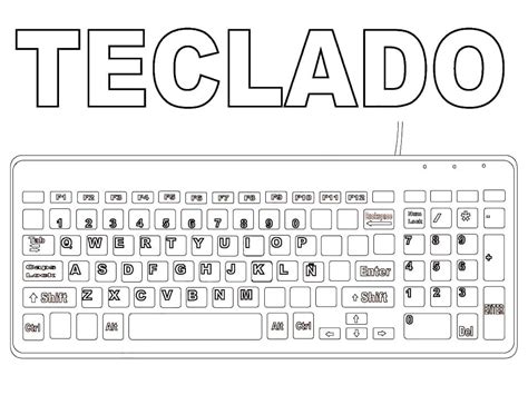 Desenhos De Teclado Para Colorir Pintar E Imprimir Colorir Info