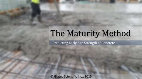 Concrete Maturity Estimating The Real Time Concrete Strength Pptx Geology Science