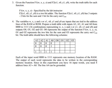 solved 3 given the function fl w x y z and f2 x1 x0