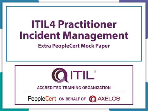 Itil® 4 Practitioner Incident Management E Learning In English Self