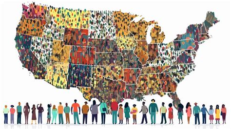 A Population Map Of Arizona Featuring A Large Group Of People In