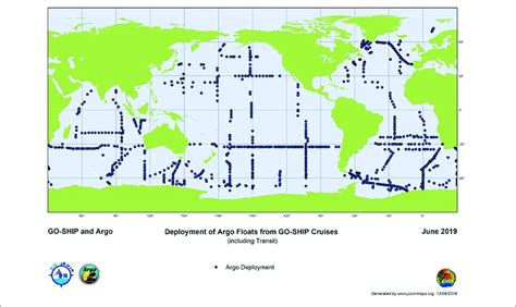 Deployment Locations Of More Than 1100 Argo Floats From Go Ship Download Scientific Diagram