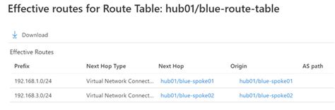 Azure Vwan Routes Propagations And Labels