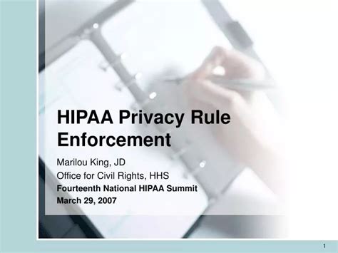 Ppt Hipaa Privacy Rule Enforcement Powerpoint Presentation Free