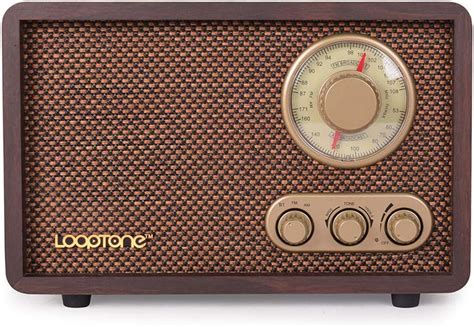 Audiocrazy Am Fm Radio Retro Table Top Radio With Bluetooth