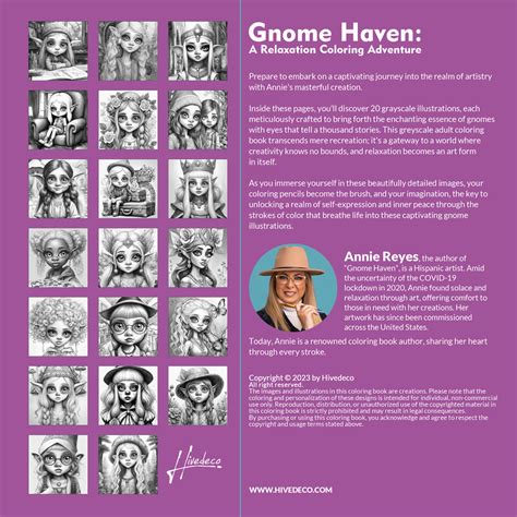 Coloring Book Gnome Haven Hivedeco