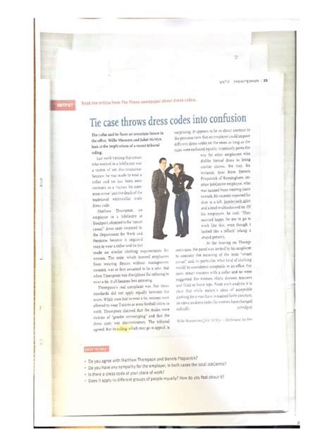 Tie Case Throws Dress Codes Into Confusion Pdf