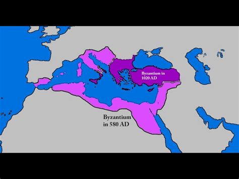 Byzantine Empire On World Map