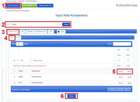 Input Nilai Siswa Sisko Docs