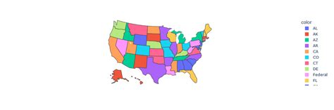 Python Missing State In Choropleth Map Stack Overflow
