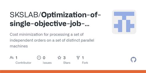 Optimization Of Single Objective Job Shop Scheduling Problemscriptgam