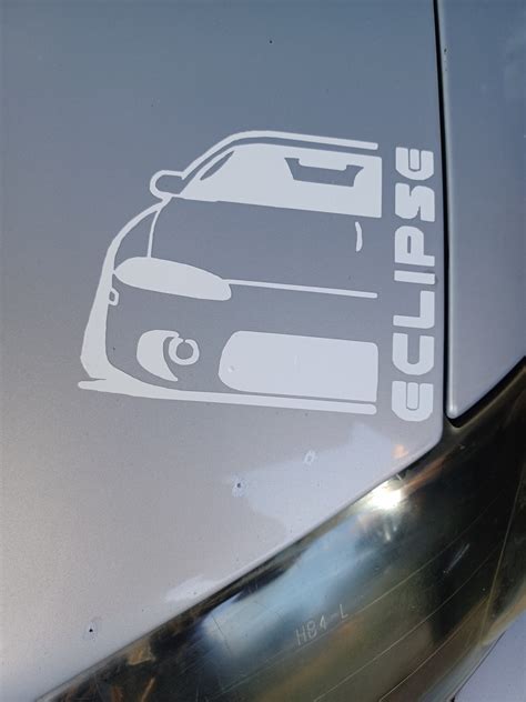 2nd Gen Eclipse Vinyl Decal Etsy