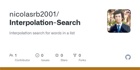 GitHub Nicolasrb2001 Interpolation Search Interpolation Search For Words In A List