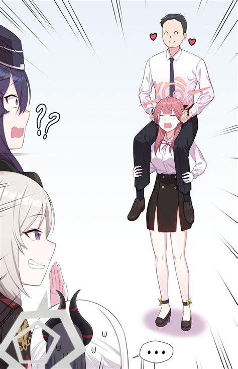 블루아카 가위 바위 보 하는 만화 1 캐릭터 일러스트 만화책 그림 귀여운 그림