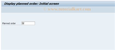 MD SAP Tcode Display Planned Order MD SAP Tcode Display Planned Order