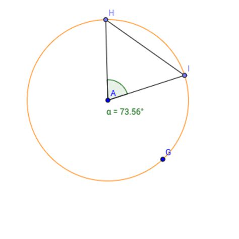 Subtended Chord And Angle Geogebra