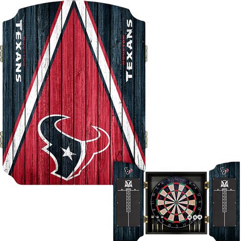 Victory Tailgate Houston Texans Dartboard Cabinet 1 Each Delivery Or