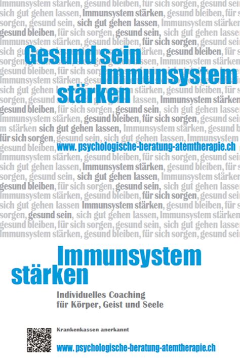 Gesund Sein Immunsystem Stärken Psychologische Beratung Und Atemtherapie