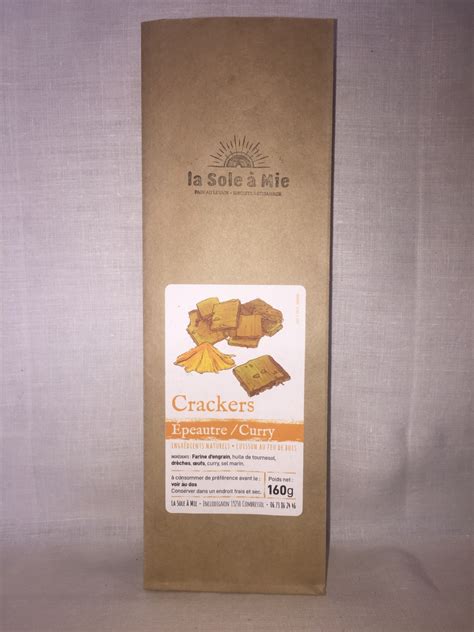 Crackers épeautrecurry 1 U La Sole à Mie Locavorfr