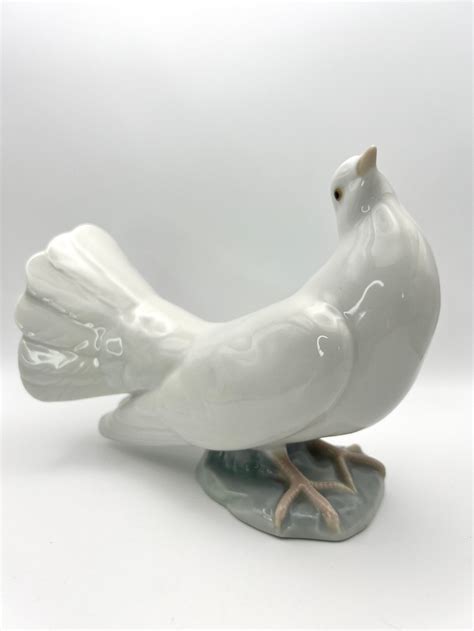 Retired Lladro 1015 White Dove Porcelain Sculpture Etsy