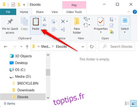 Comment Copier Ou Déplacer Des Fichiers Et Des Dossiers Sous Windows 10 Toptipsfr