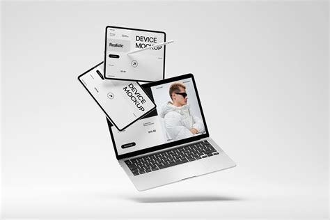 realistic device mockup free set the free mockup