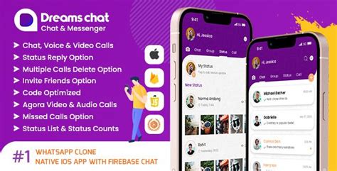 Dreamschat Whatsapp Clone Native Ios App With Firebase Chat