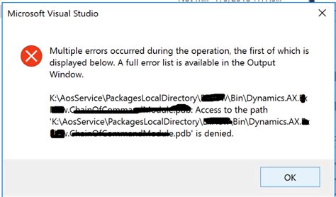 Axapta Vs Me Solved Error While Get Latest On Source Control