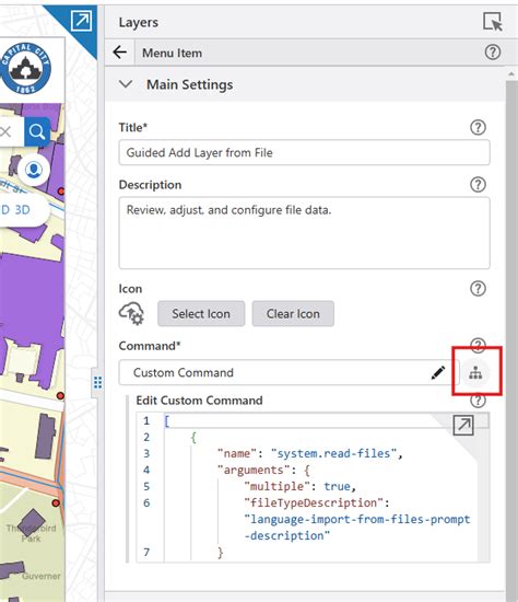 Guided Add Layer From File Default Coordinate System Vertigis Support